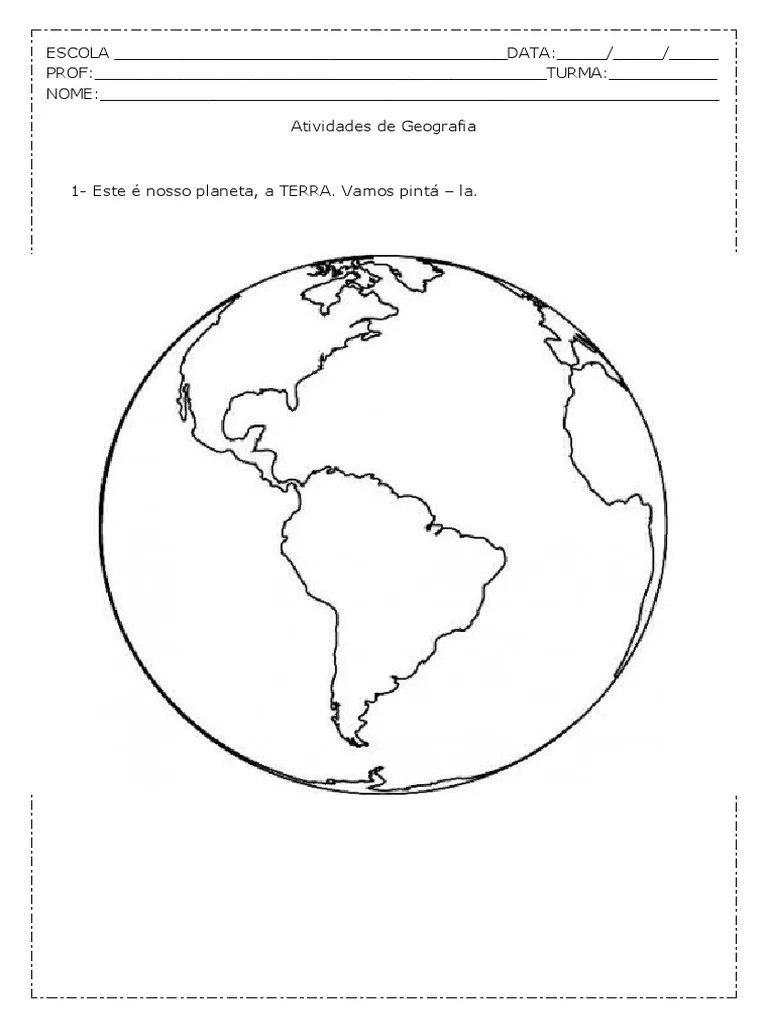 Atividades De Geografia 1°ano | PDF