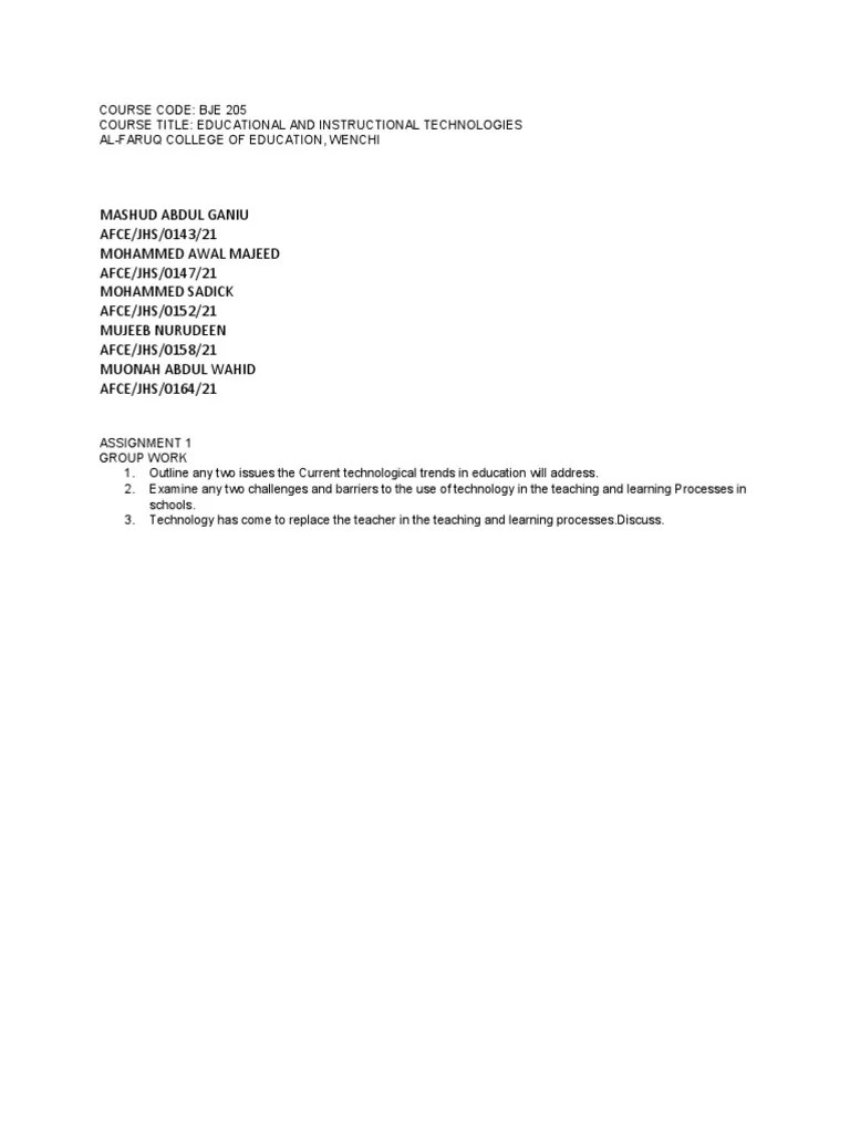 Ict Cover Page | PDF