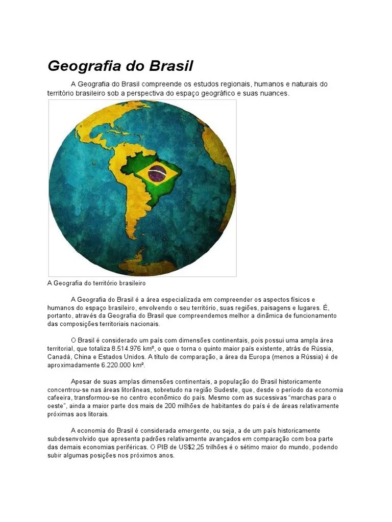 Geografia Do Brasil | PDF | Brasil | Geografia