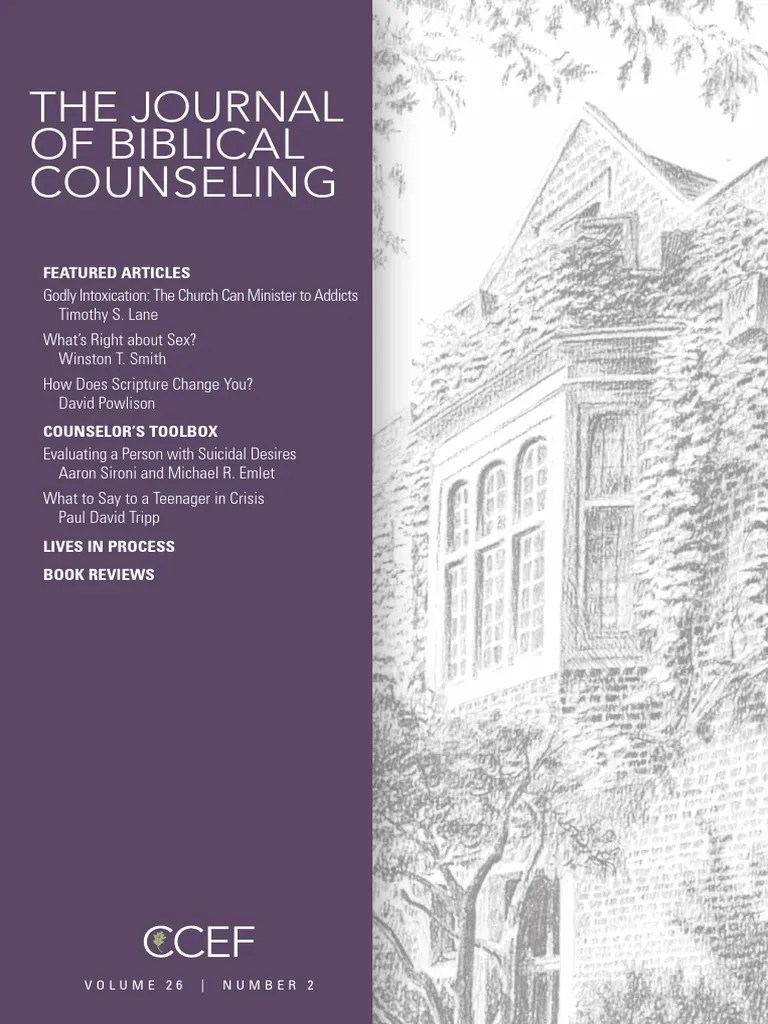 The Journal Of Biblical Counseling - Ccef | PDF | Grace In Christianity ...