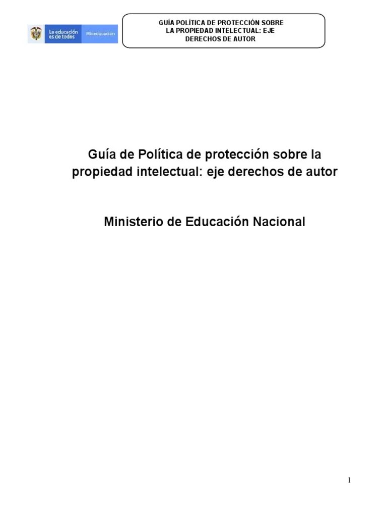 Propiedad Intelectual | PDF | Propiedad Intelectual | Autor