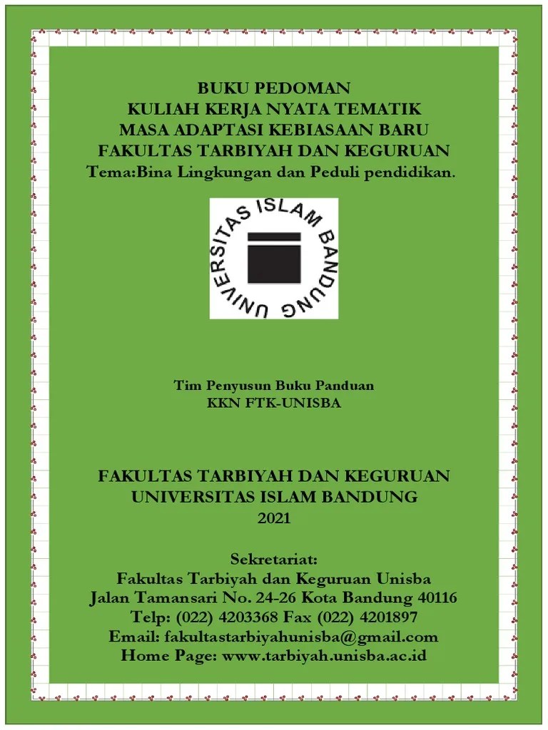 00, Buku Pedoman KKN KKN 2021 2022 FTK Unisba Juni 2021 Edit Akhir | PDF