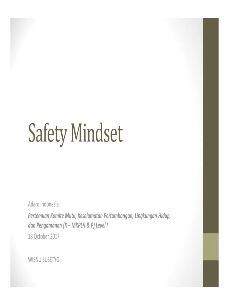 Zero Accident Mindset | PDF