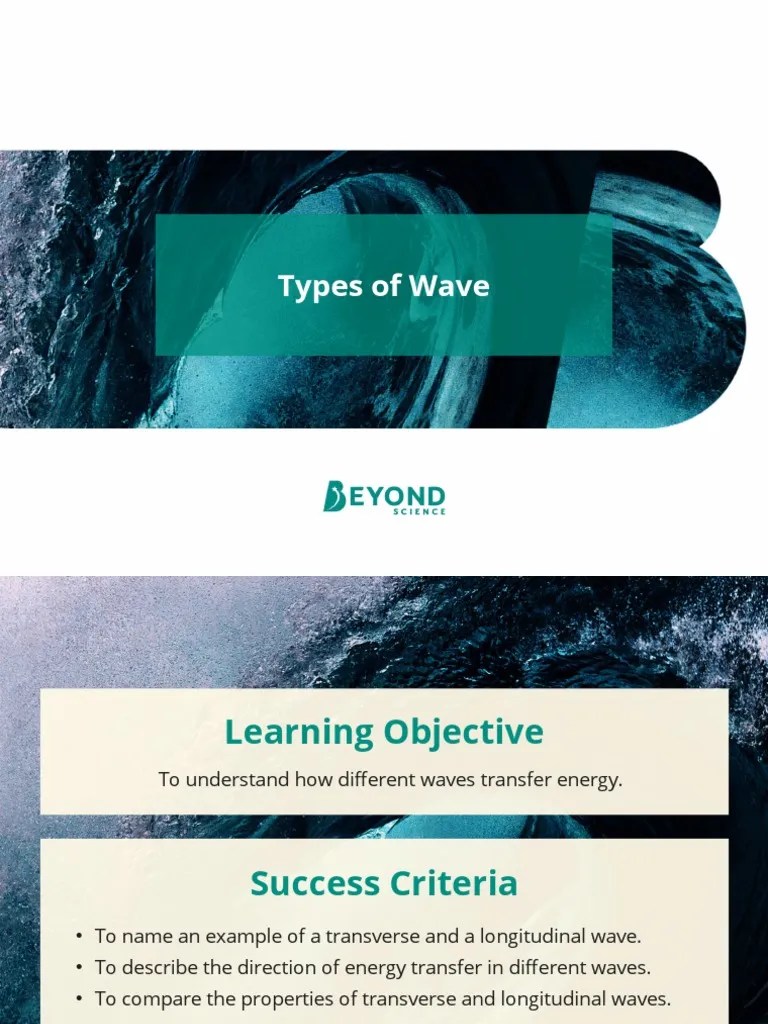 Types Of Wave PowerPoint | PDF | Waves | Wavelength