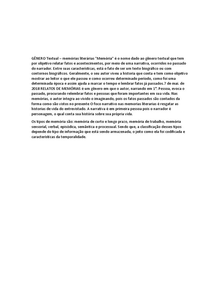 GÊNERO Textual | PDF