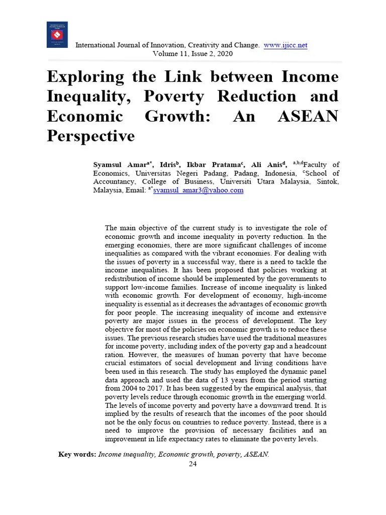 Economic Growth Asean | PDF | Economic Growth | Poverty