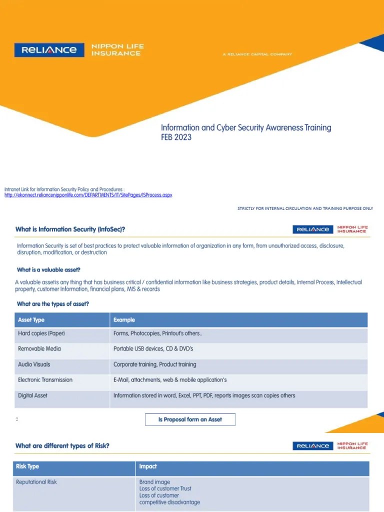 Information Security Awareness Training | PDF