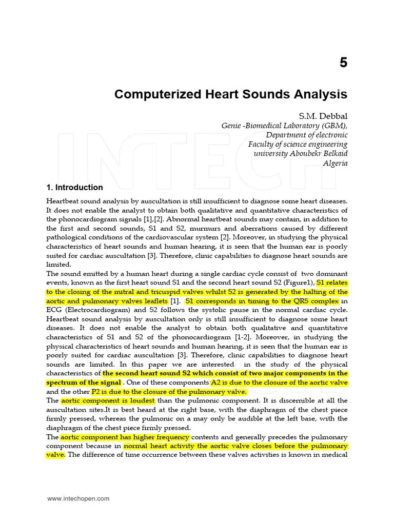 Heart Sound Analysis | PDF
