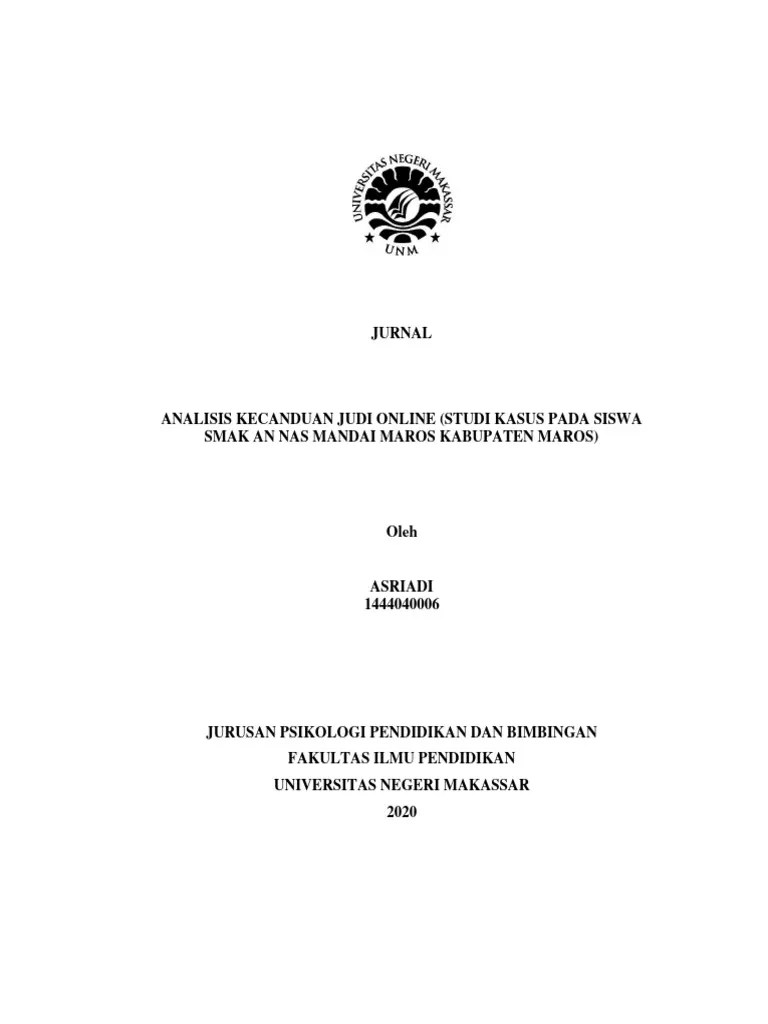 Jurnal Judi Online | PDF