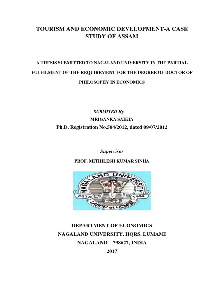Tourism And Economic Development-A Case | PDF | Tourism | Sustainability