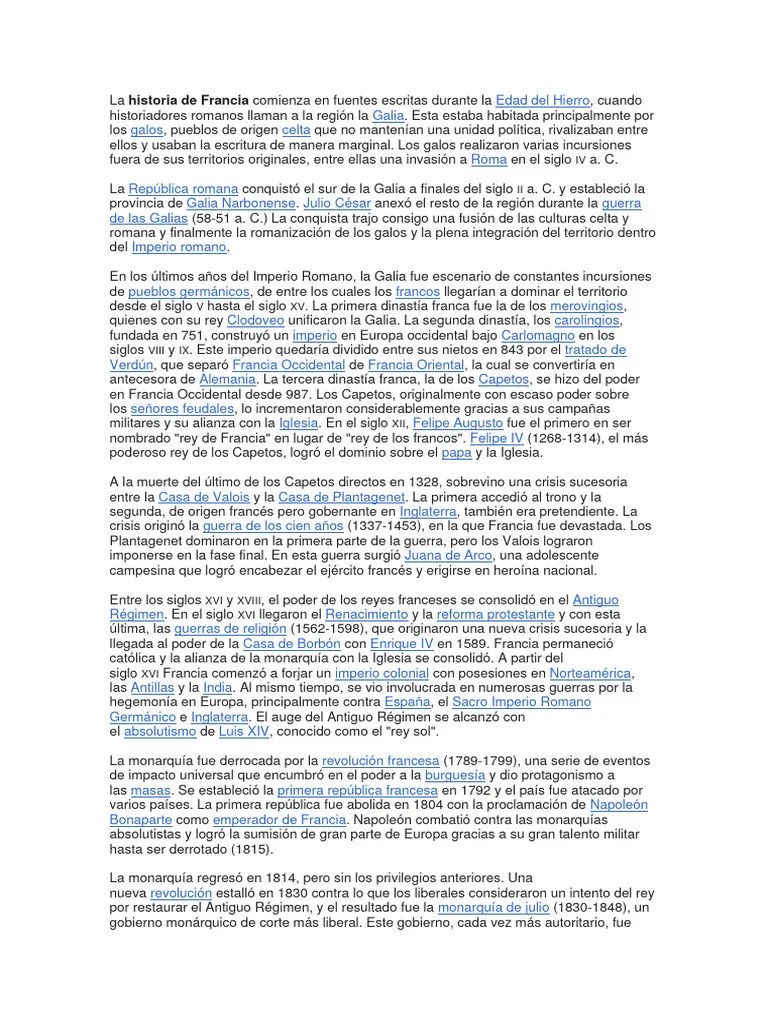 Historia De Francia | PDF | Galia | Francos