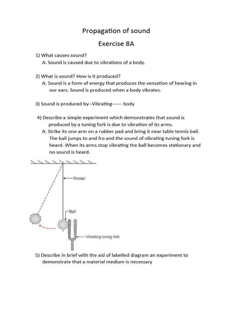 Propagation Of Sound Notes Rozz | PDF | Waves | Sound