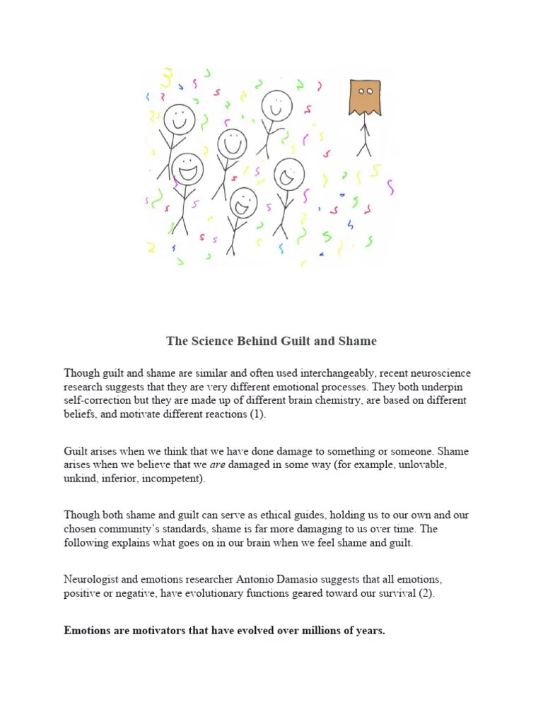 The Science Behind Guilt And Shame | PDF | Shame | Guilt (Emotion)