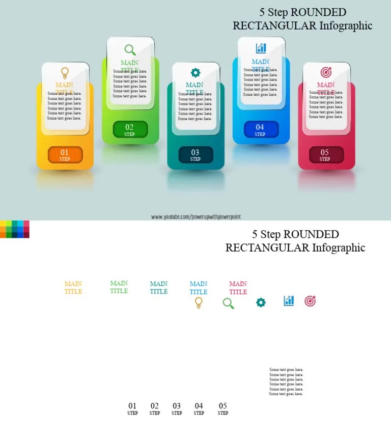 PowerPoint Presentation 5 Step ROUNDED RECTANGULAR Infographic | PDF