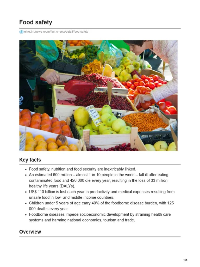 Food Safety | Download Free PDF | Foodborne Illness | Food Safety