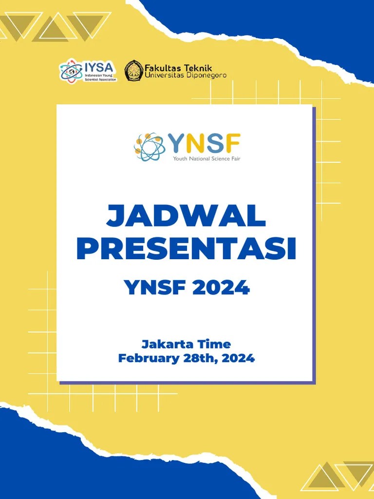 (Peserta) Jadwal Presentasi Ynsf 2024 | PDF