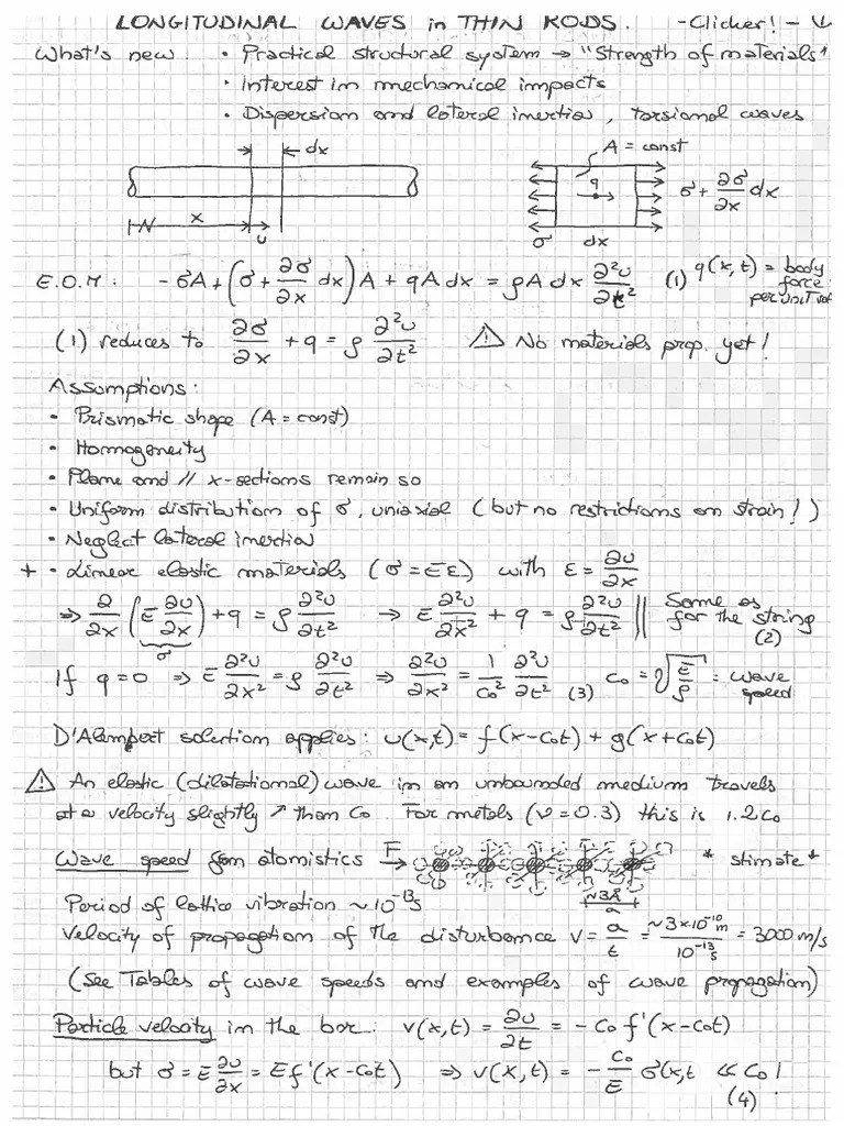 Lecture3 Wave Propagation In Solids - Lectures Prof Chiara Daraio | PDF