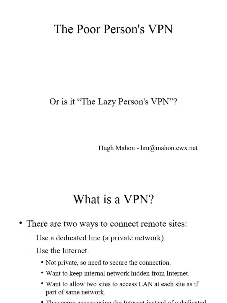 Basic VPN | PDF | Virtual Private Network | Secure Shell