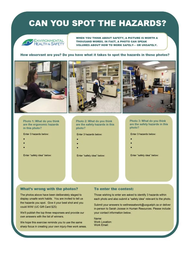 Spot The Hazards Game 2019 | PDF