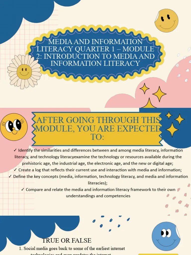 MIL Quarter 1 Module 2 Introduction To Media And Information Literacy ...