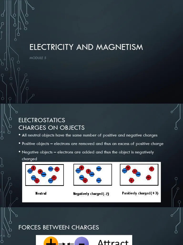 Electricity And Magnetism | PDF | Electromagnetic Induction | Magnetic ...