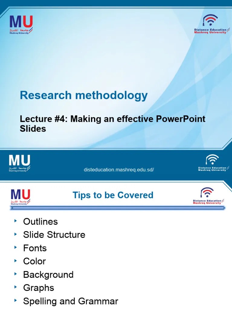 Lecture #4 Making Effective Powerpoint Slides | PDF | Writing | Human ...