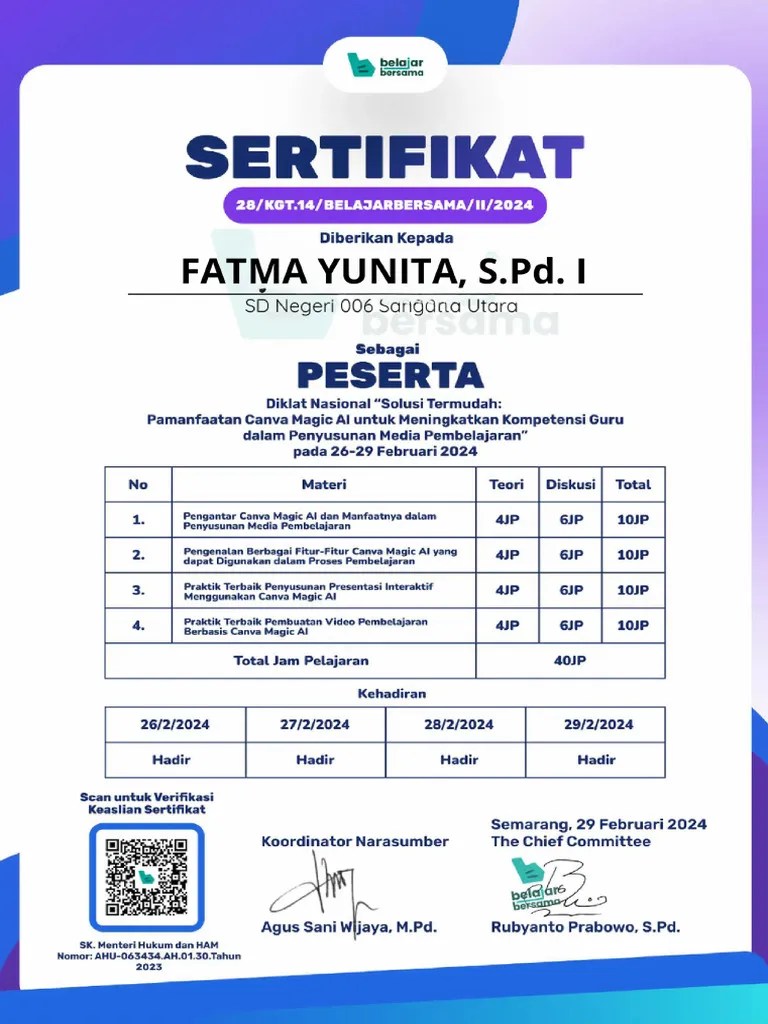 Sertifikat Canva | PDF