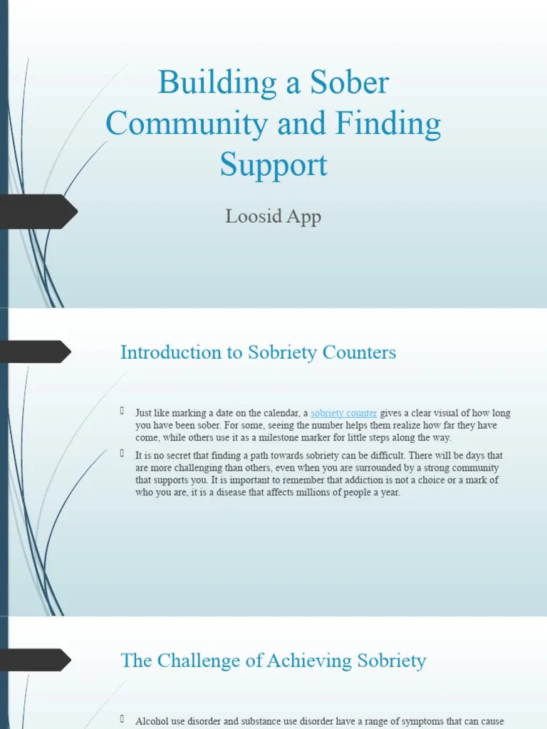 Building A Sober Community And Finding Support | PDF | Sobriety ...