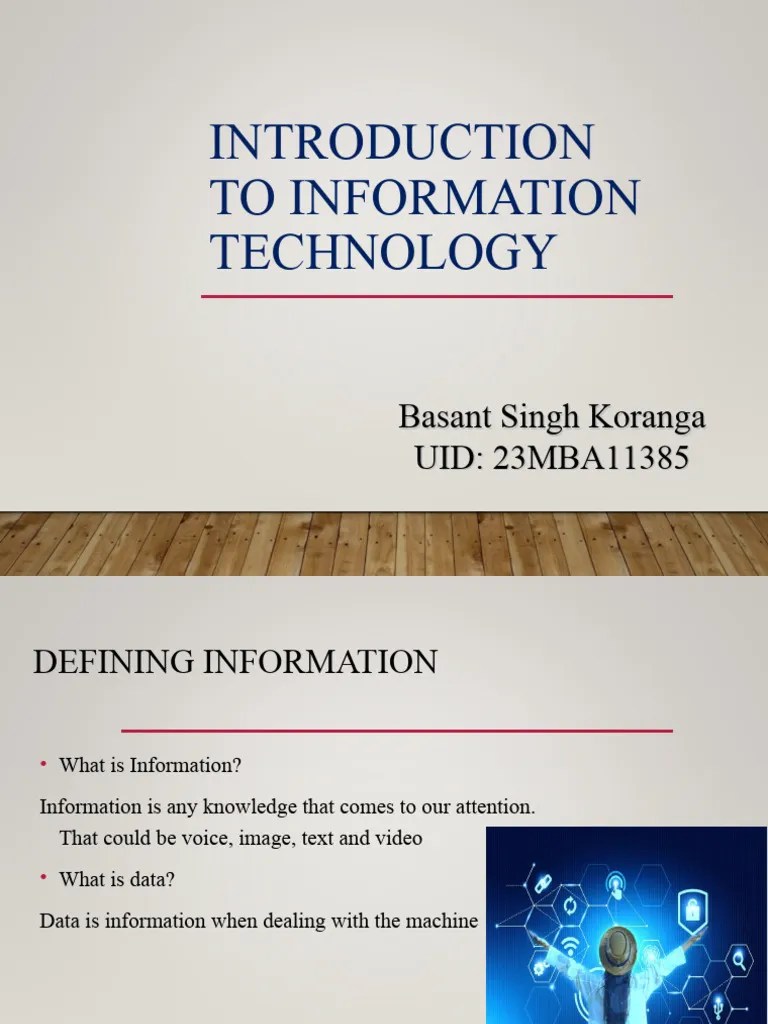 1 Introduction To Information Technology | PDF