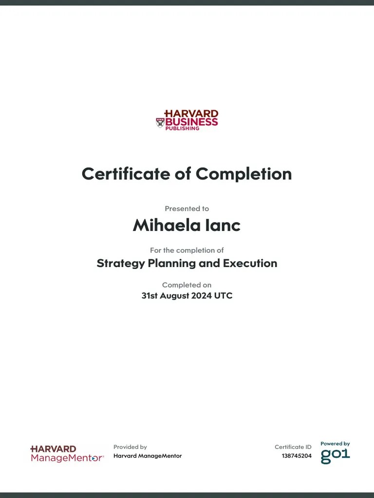 Strategy Planning And Execution | PDF