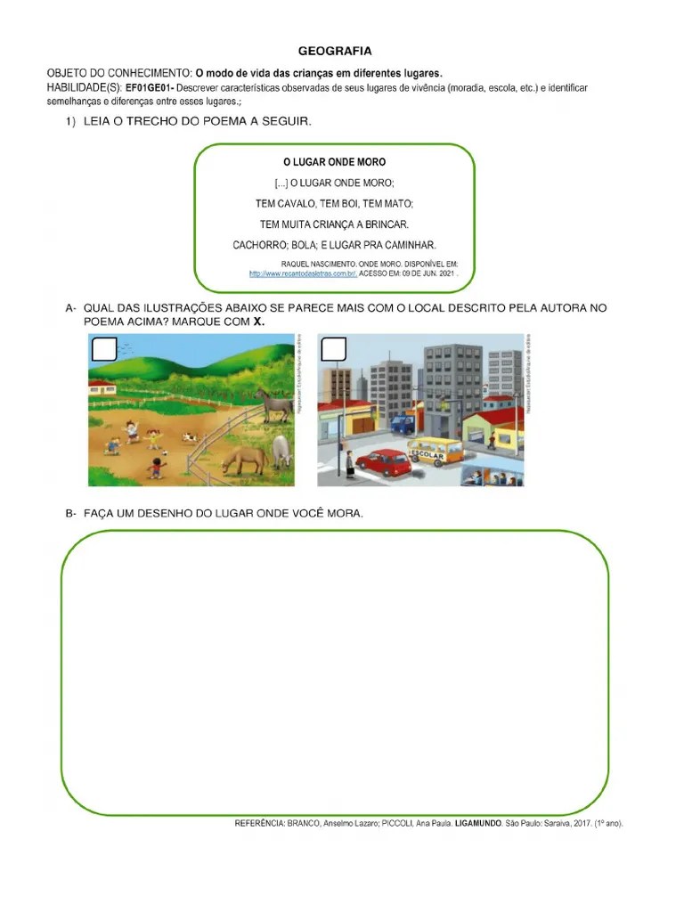 Geografia 2º Ano 11 De Junho | PDF