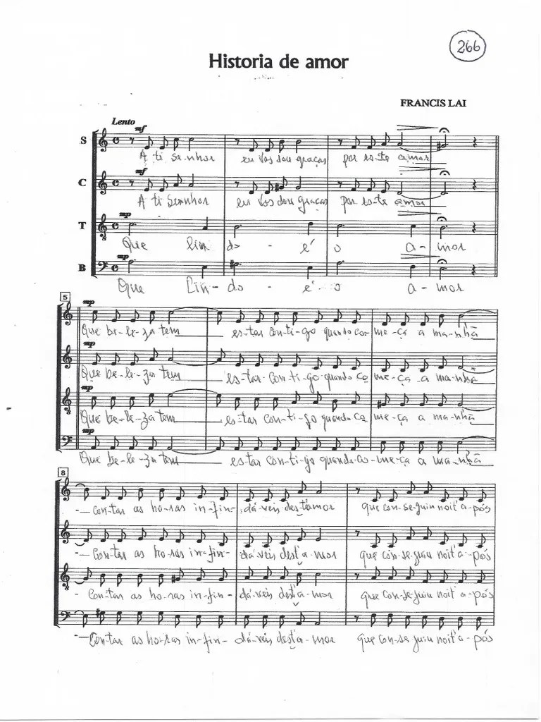 Historia De Amor (Coro) | PDF