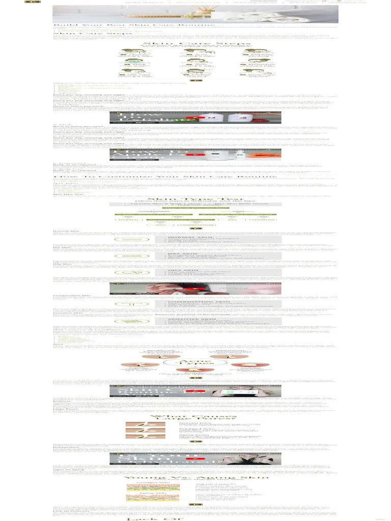 How To Build Your Best Skin Care Routine | PDF | Skin Care | Sunscreen