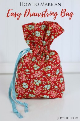 How To Make An Easy Drawstring Bag