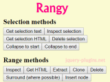Rangy Cross Browser Javascript Range And Selection Library Jquery