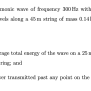 Solved 5-3: A Harmonic Wave Of Frequency 300 Hz With An | Chegg.com