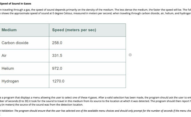 The Speed Of Sound In Gases When Traveling Through A | Chegg.com
