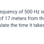 Solved Problem 2: A Sound Wave With A Frequency Of \\( 500 | Chegg.com