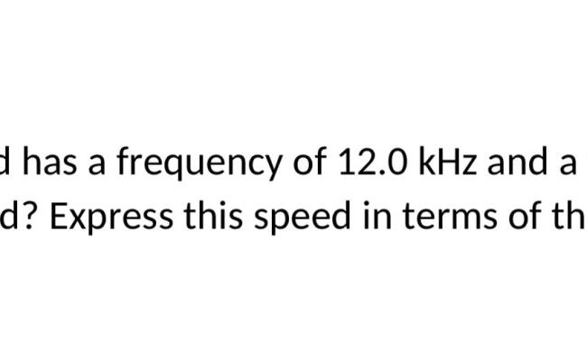 Solved PROBLEM 4 A Sound Wave In A Solid Has A Frequency Of | Chegg.com