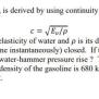 Solved 1. The Speed Of Sound In Water, C, Is Derived By | Chegg.com