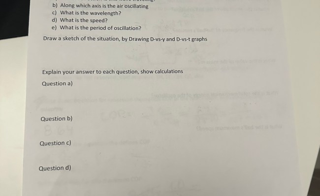 Solved Problem Review Waves--A Sound Wave Is Described By | Chegg.com