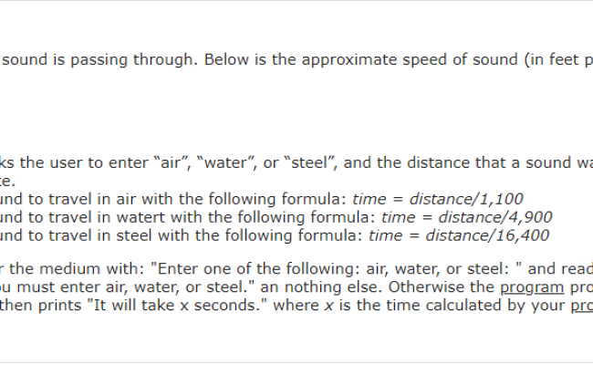 Solved 3.12:The Speed Of Sound The Speed Of Sound Depends On | Chegg.com