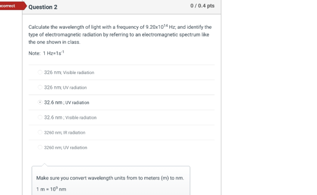 Solved Incorrect Question 2 0/0.4 Pts Calculate The | Chegg.com