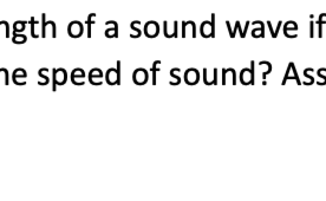 Solved 1. What Happens To The Wavelength Of A Sound Wave If | Chegg.com