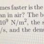 Solved How Many Times Faster Is The Speed Of Sound Under | Chegg.com