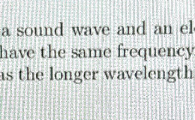 Solved Suppose A Sound Wave And An Electromagnetic Wave Have | Chegg.com