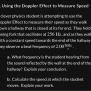 Solved 4. Using The Doppler Effect To Measure Speed A Clever | Chegg.com