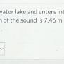 Solved A Sound Wave Travels In Air Toward The Surface Of A | Chegg.com