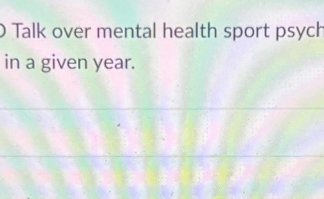 Solved According To The 2nd TED Talk Over Mental Health | Chegg.com