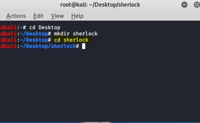 Sherlock – Hunt Username On Social Media Kali Linux Tool | GeeksforGeeks